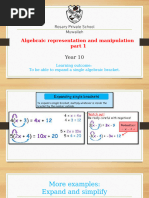 Grade 10 Algebra Exercises With Answers | PDF | Factorization | Algebra
