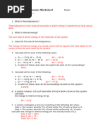 Here's A Formula Sheet For Thermodynamics (Class 11) Covering All ...