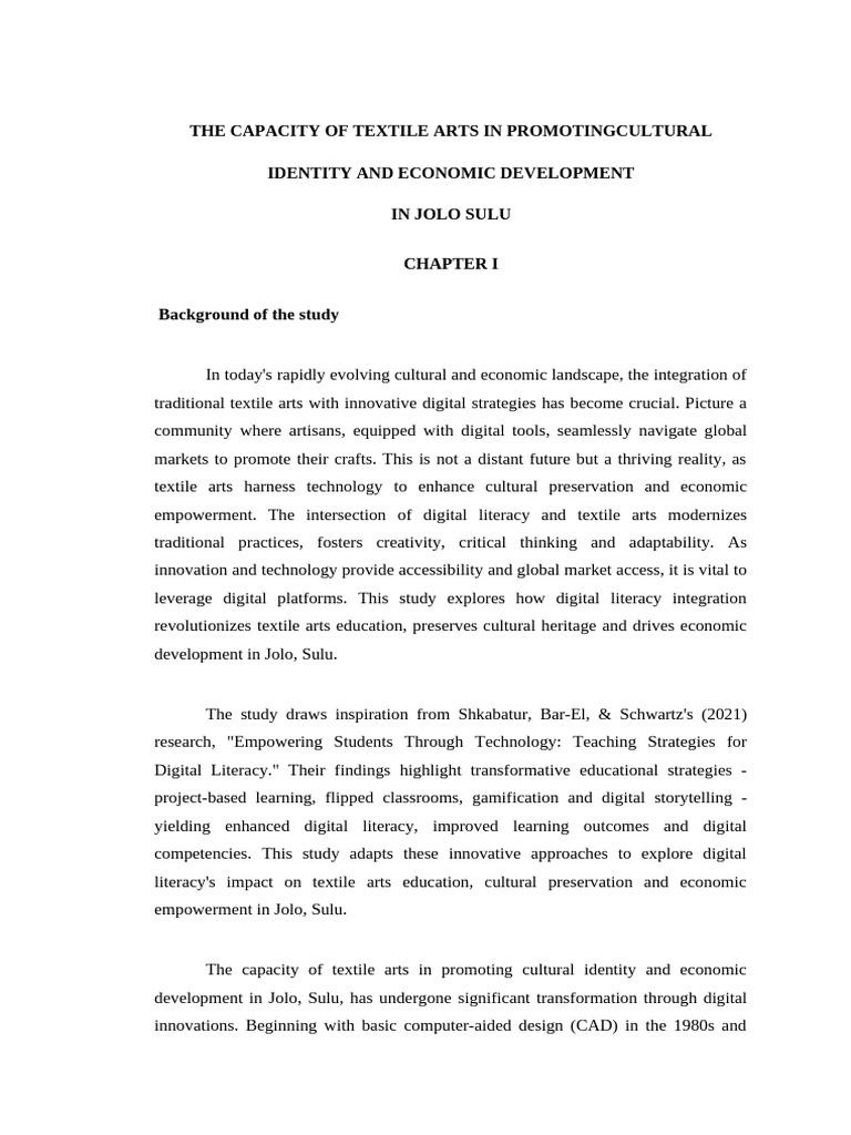 Textile Thesis | PDF | Tourism | Sampling (Statistics)