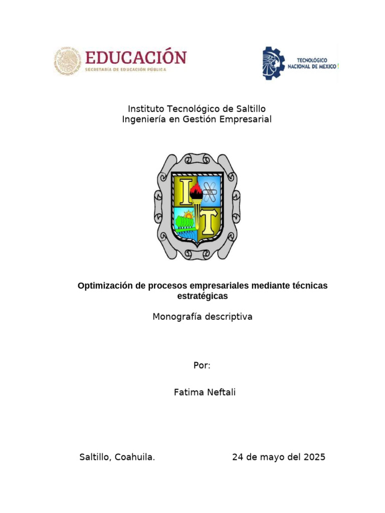 Instituto Tecnologico de Saltillo | PDF
