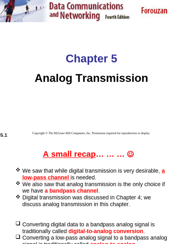 Chapter 5 Analog Transmission | PDF | Modulation | Frequency Modulation