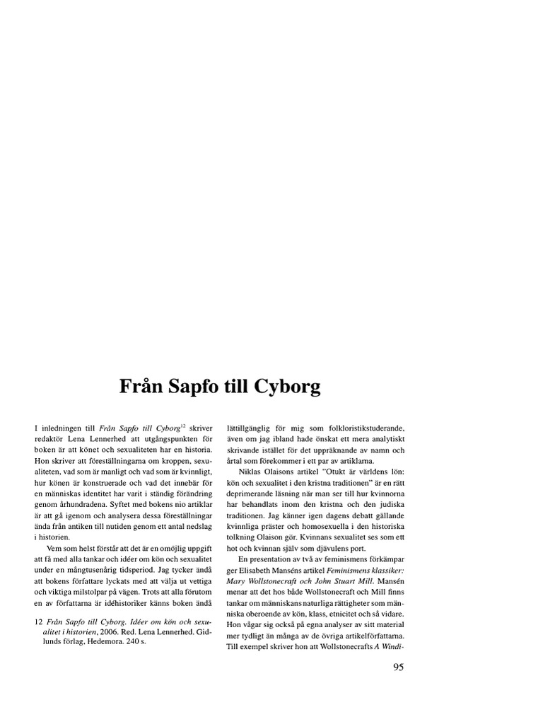 Fran Sapfo Till Cyborg | PDF