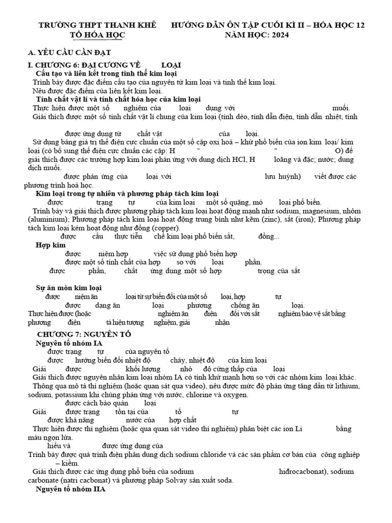 Hoa de Cuong Cuoi Hkii 12 24 25 | PDF