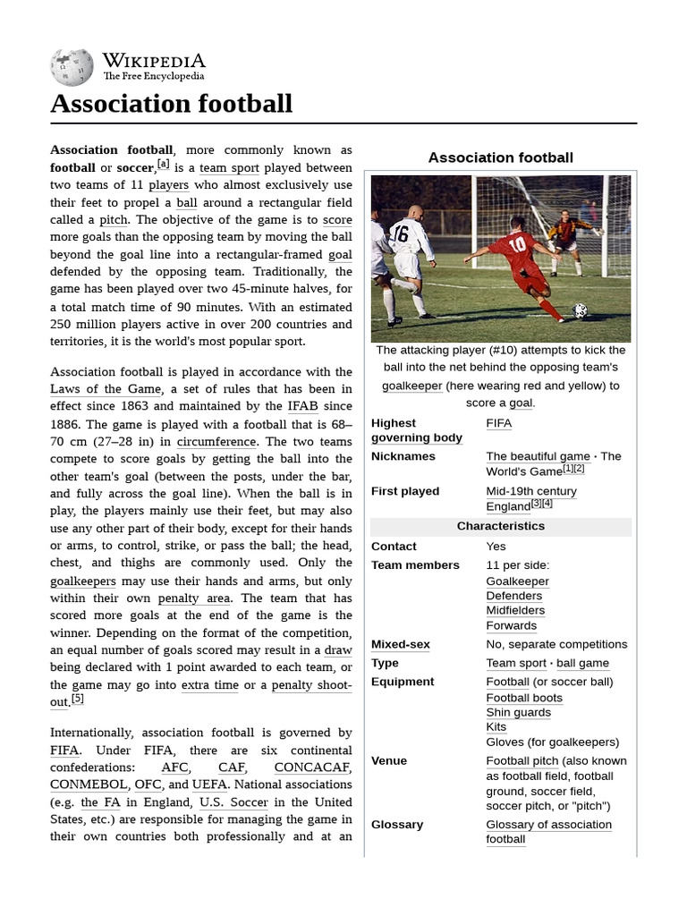 Association_football | PDF | Association Football | Ball Games