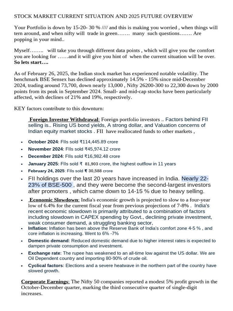 2025.02.27 - 2025 Stock Market 2025 Future Overview | PDF | Inflation ...