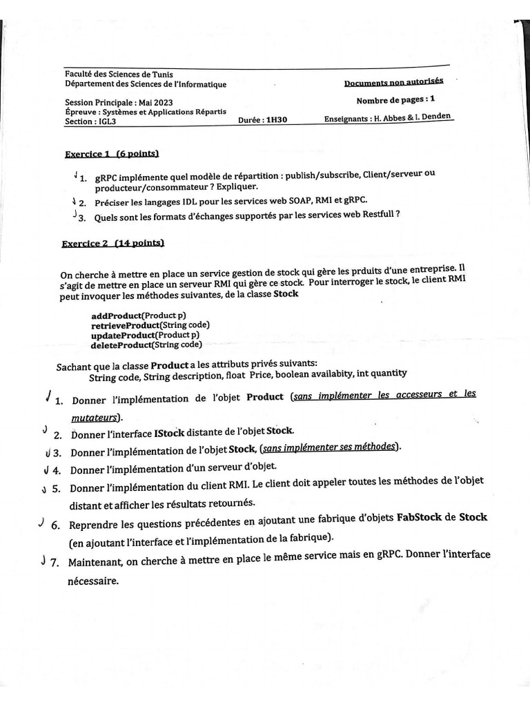 Sys Rep Examen 2023 | PDF