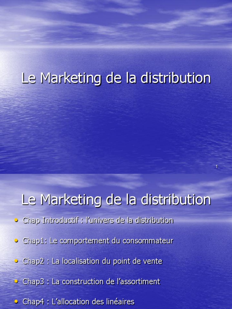L'Univers de La Distribution | PDF | Distribution (Affaires ...