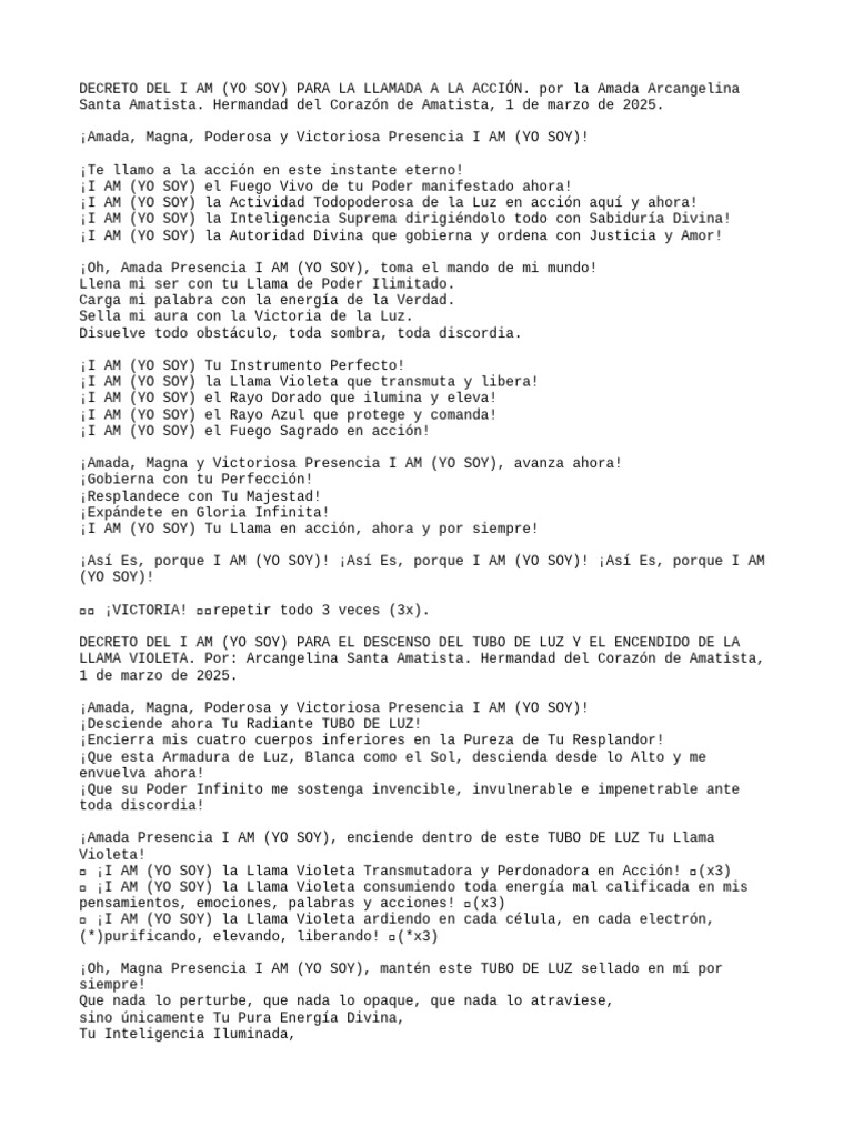Ceremonial Del Rayo Violeta. Enseñanzas y Decretos Por La Amada ...