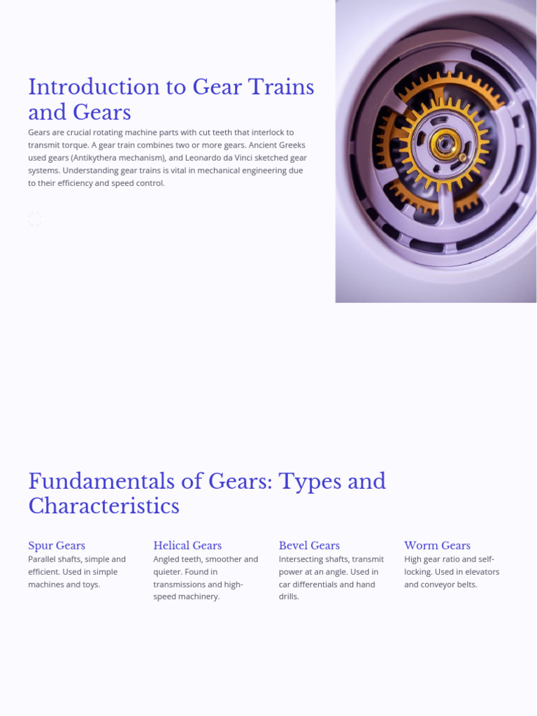 Introduction To Gear Trains and Gears - PDF 20250513 042920 0000 | PDF ...