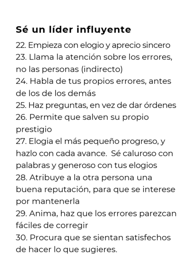 Libro de Oro Dale Carnegie - Influencia | PDF