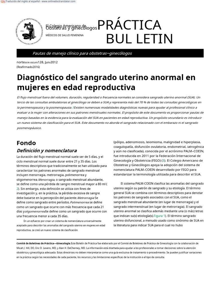 Diagnosis of Abnormal Uterine Bleeding in Reproduc - 250506 - 153026 ...