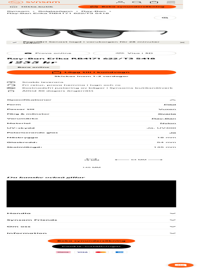 Ray-Ban Erika RB4171 622T3 5418 | PDF