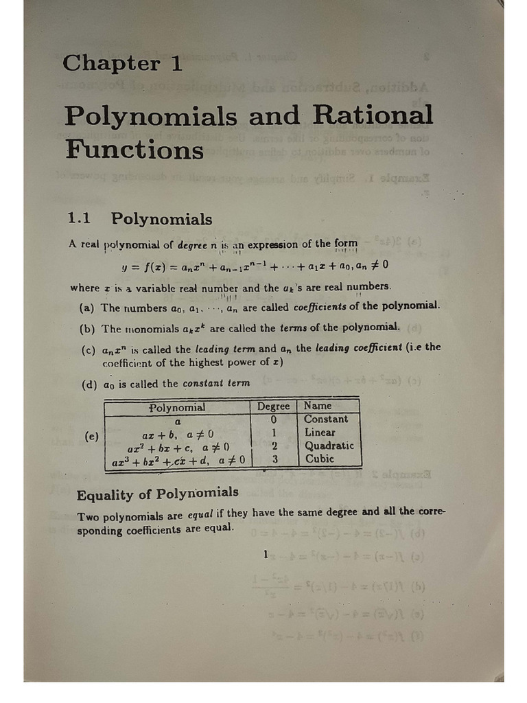 Green Book of Algebra for MTH 102 | PDF