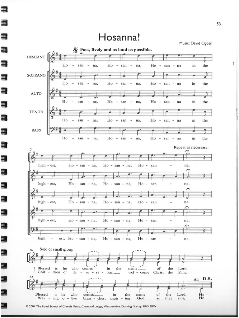 Hosanna | PDF