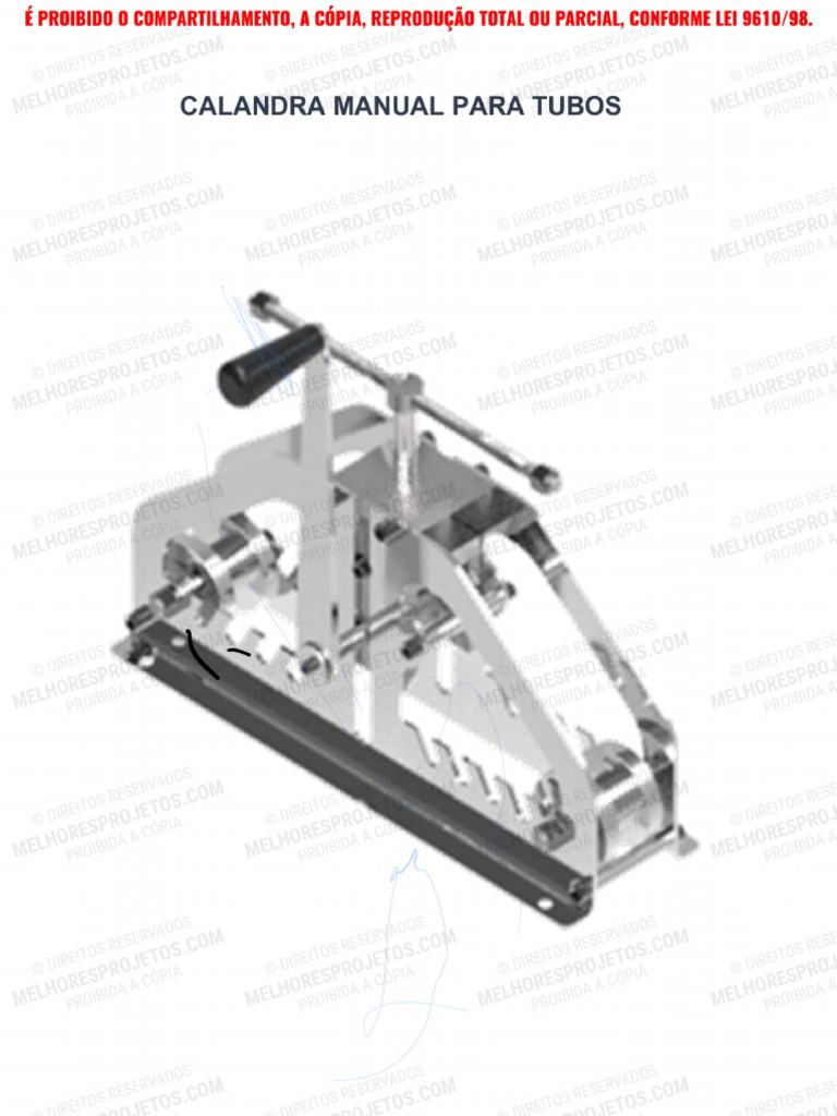 Ferramentas e Máquinas - Calandra Para Tubos e Perfis [Modelo 3] | PDF