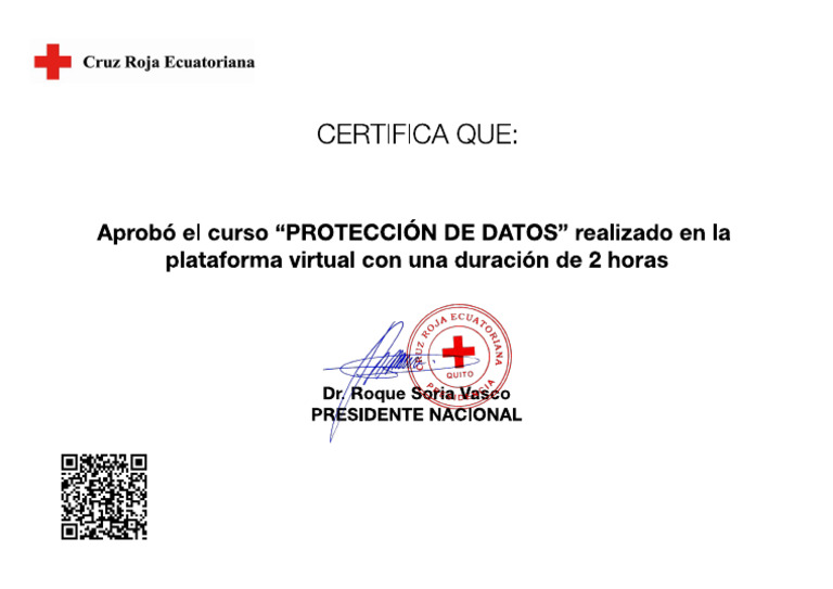 Certificado de Aprobacin | PDF