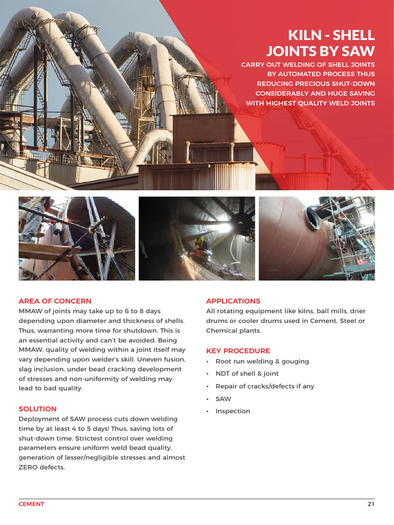 16 Kiln Shell Joints by Saw | PDF