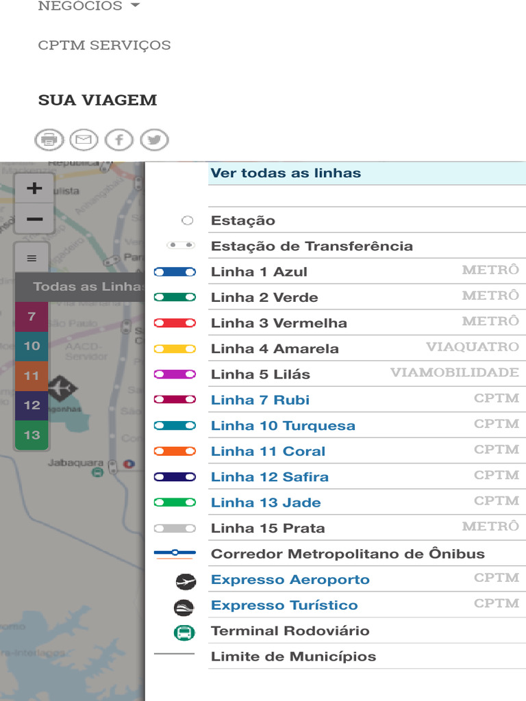 Linhas CPTM CPTM | PDF