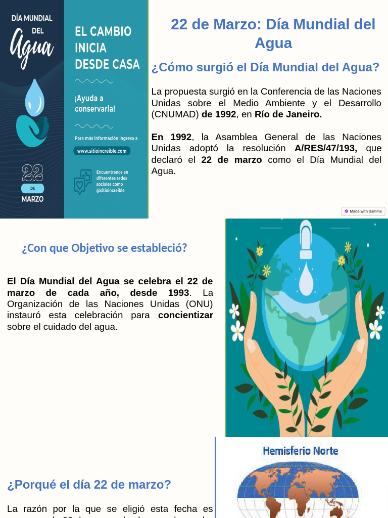 22 de Marzo Dia Mundial Del Agua | PDF