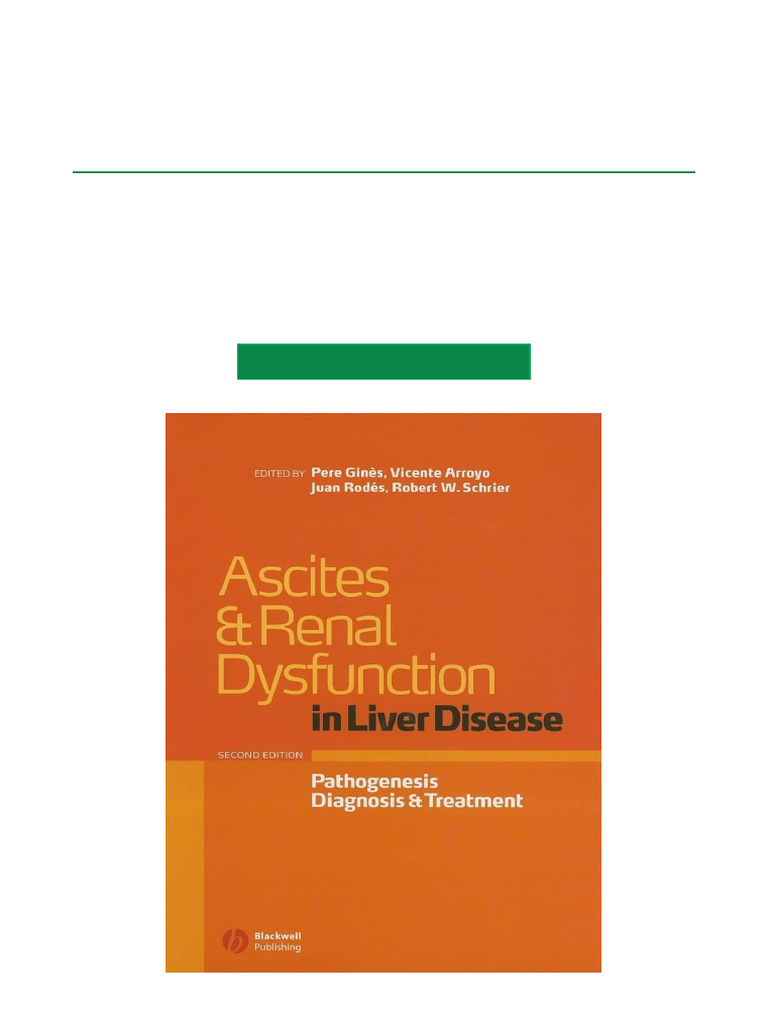 Ascites and Renal Dysfunction in Liver Disease Pathogenesis, Diagnosis ...