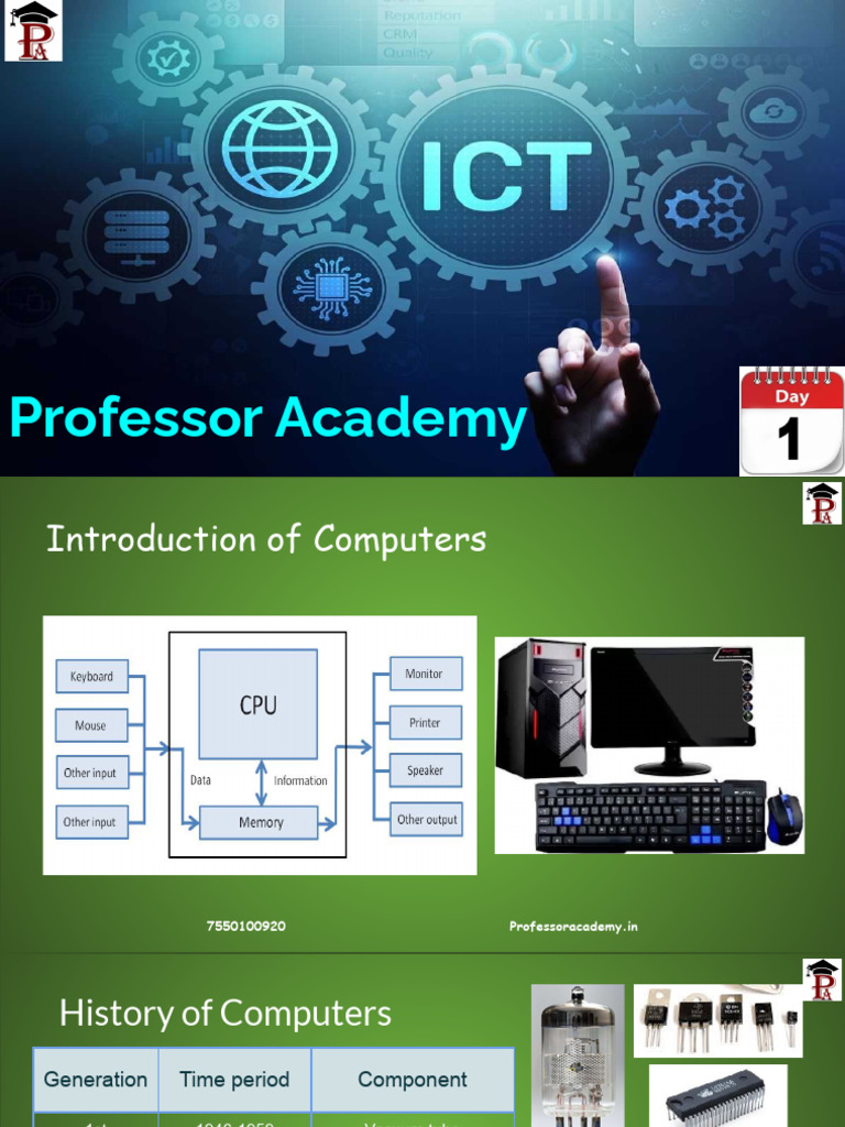 ICT Important Notes - Professor Academy | PDF | Computer Data Storage ...
