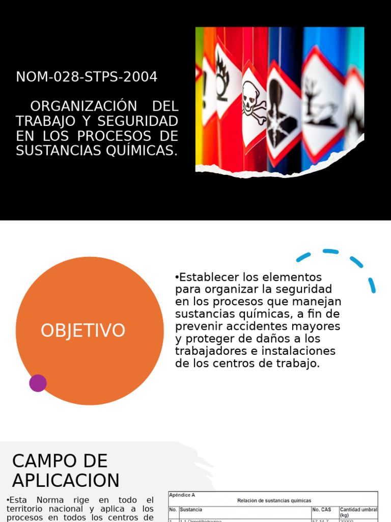 NOM-028-STPS-2004 Organización Del Trabajo-Seguridad en Los Procesos de ...