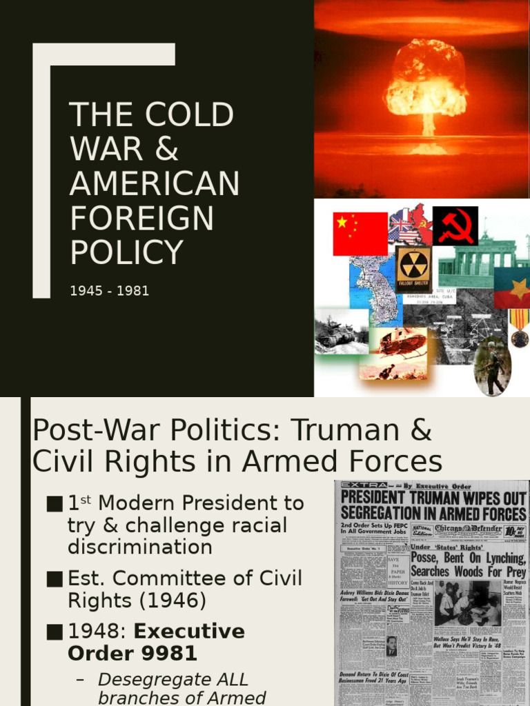 Cold War Foreign Policy 2020-21 | PDF | Korean War | Cold War