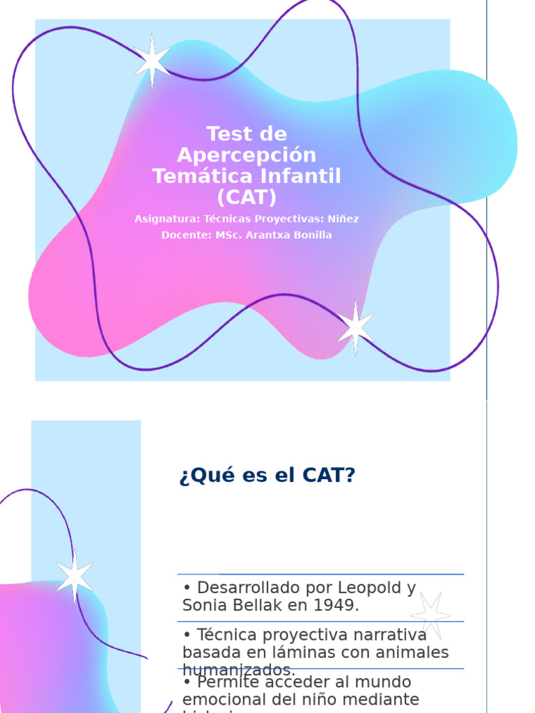 CAT Test Apercepcion Tematica Infantil | PDF | Las emociones ...