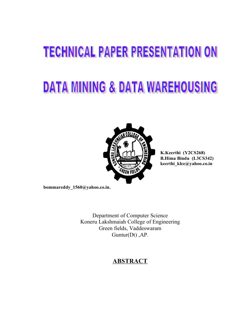 An Analysis of Data Mining and Data Warehousing Techniques for Effective Knowledge Discovery ...
