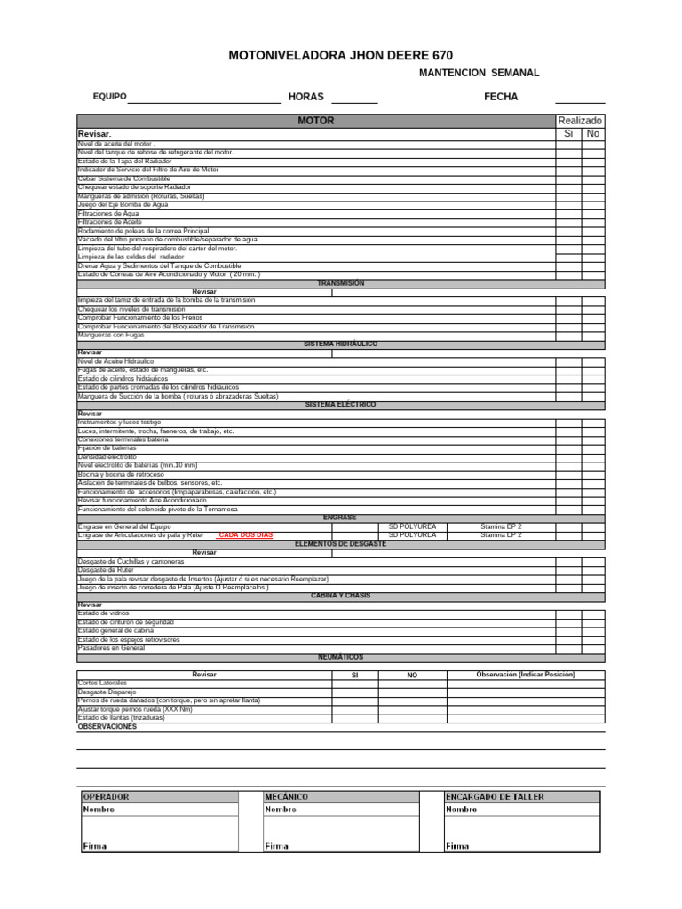 John Deere 770g | PDF | Filtración | Eje