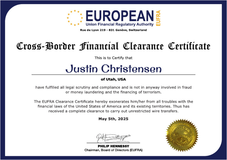 Cross-Border Cert. | PDF