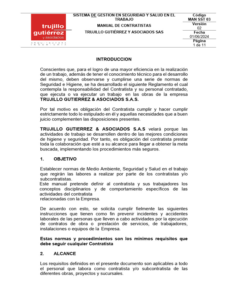 Manual Del Contratista | PDF | Valores | Business