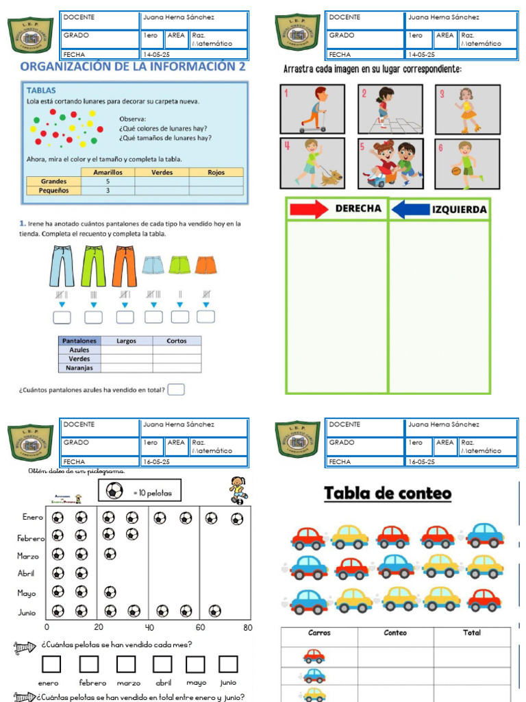 Fichas de 1ero 13 | PDF