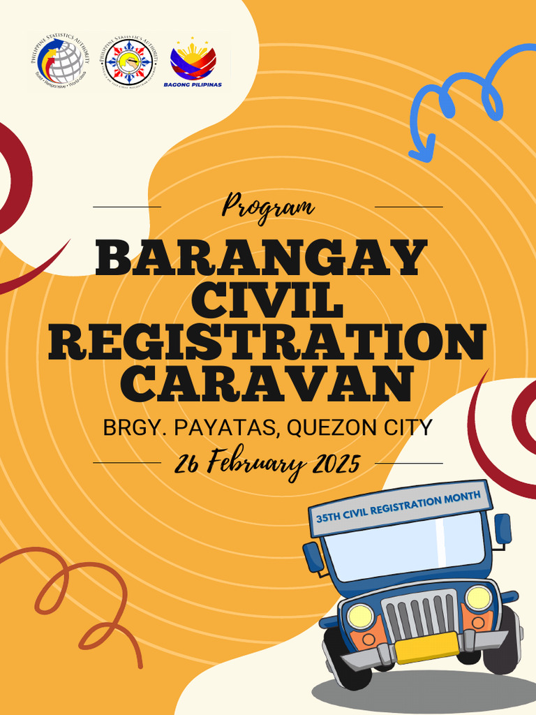 Barangay Civil Registration Caravan | PDF