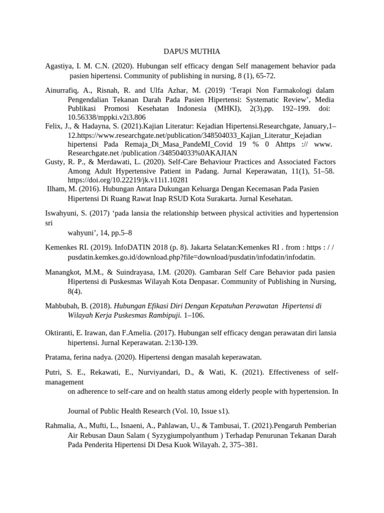 Contoh Penulisan DAPUS | PDF