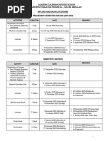 UiTM Academic Calendar 2025/2026 | PDF | Academic Term | Academia