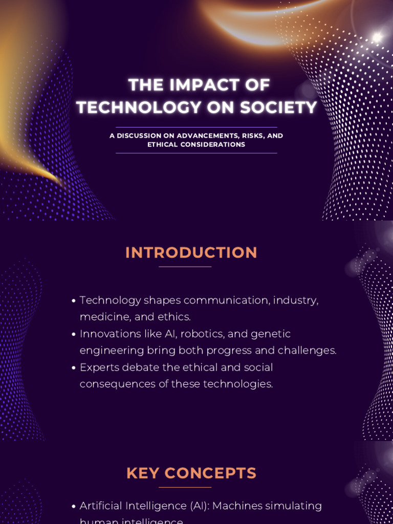The Impact of Technology On Society | PDF | Artificial Intelligence ...