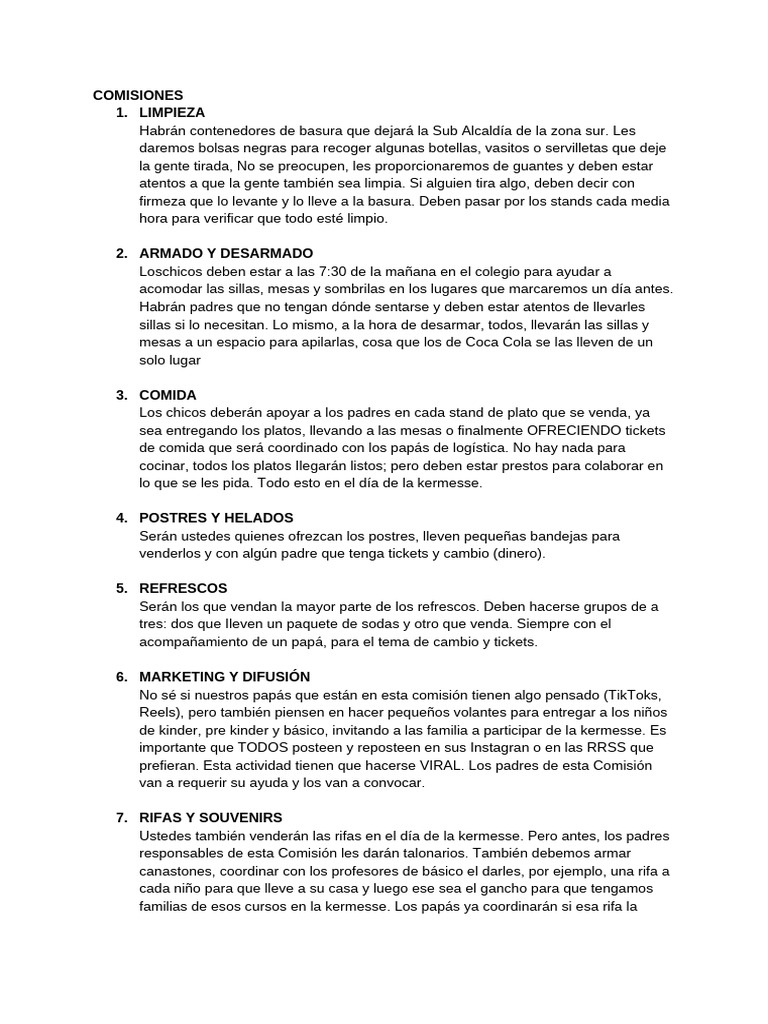 COMISIONES | PDF