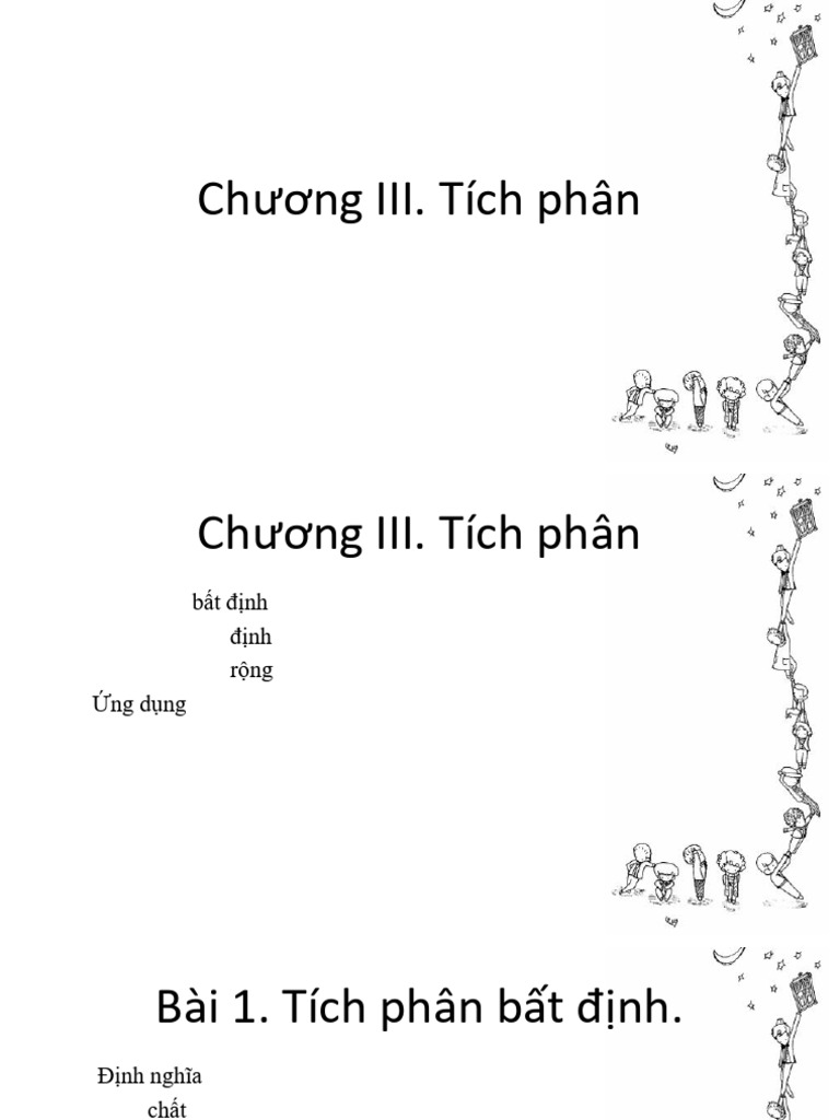 Chương 3 Bai 1 Tich Phan Bat Dinh - Ly Thuyet | PDF