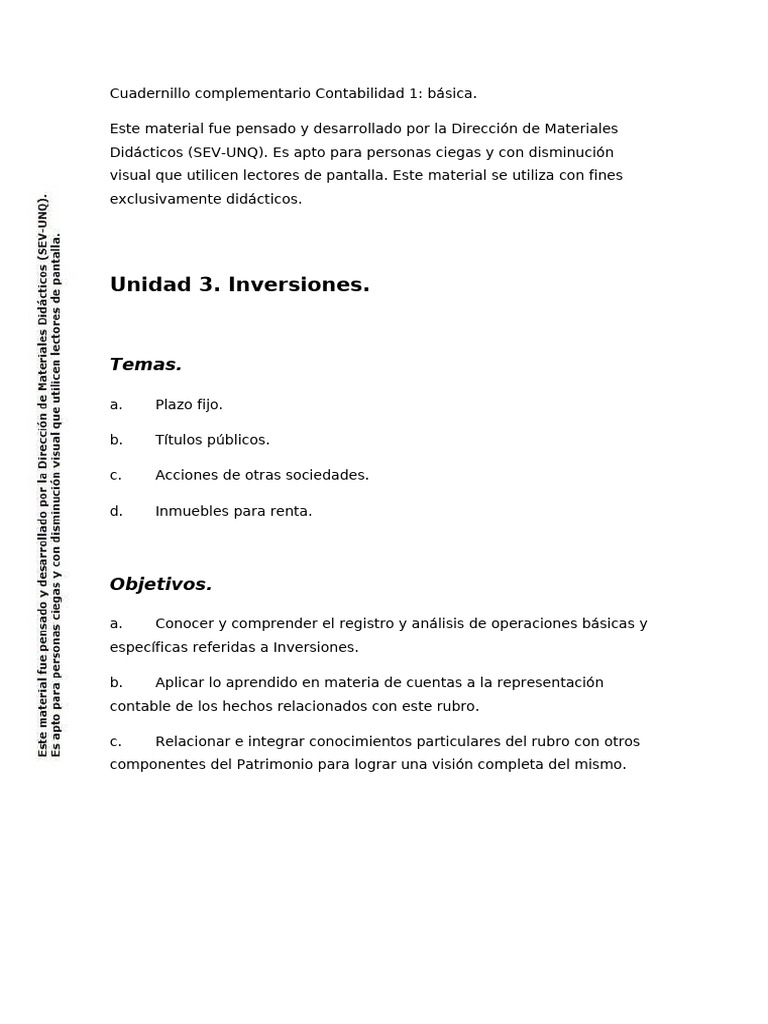 Material_complementario_Contabilidad_Unidad_3 | PDF | Compartir (Finanzas) | Interés