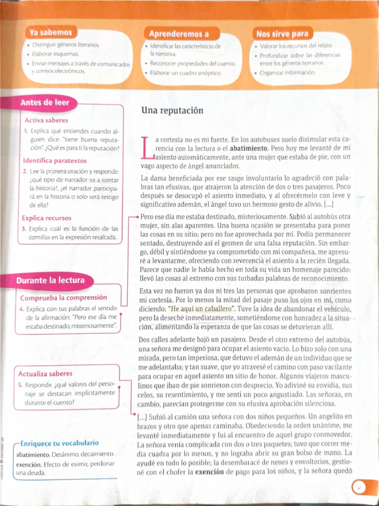 Antes de Leer | PDF