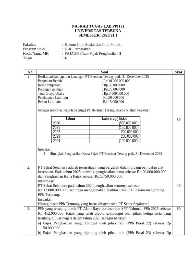 Naskah_PAJA3353_tugas4 | PDF