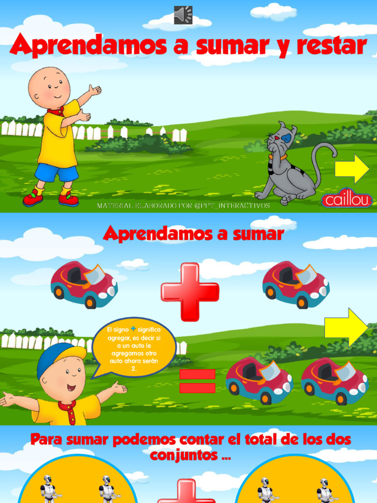 Aprendamos A Sumar y Restar Sin Audio | PDF