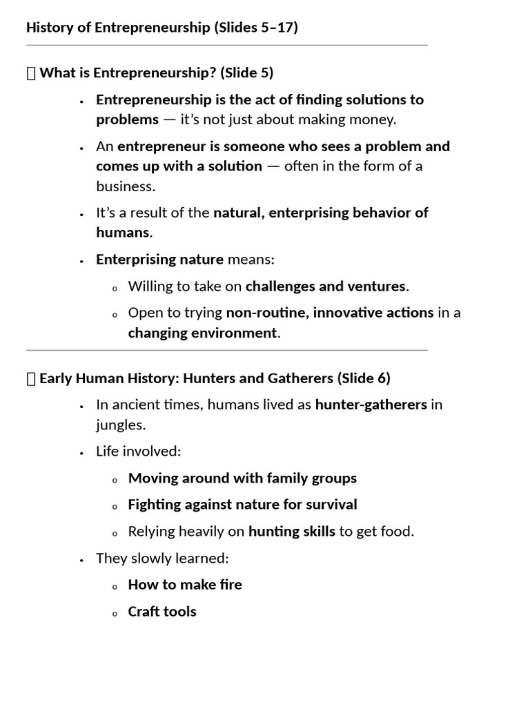 History of Entrepreneurship | PDF | Entrepreneurship | Economies