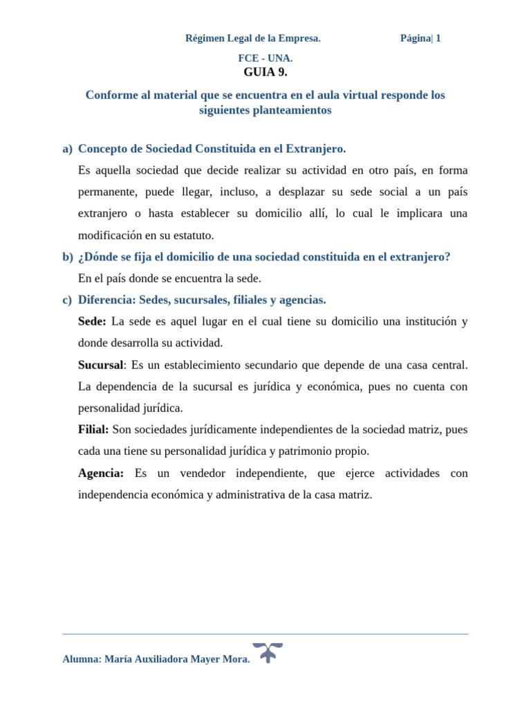 Guia 9 - María Mayer. | PDF | Business | Sociedad