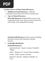 Natural Resources of Trinidad and Tobago | PDF | Resource | Petroleum