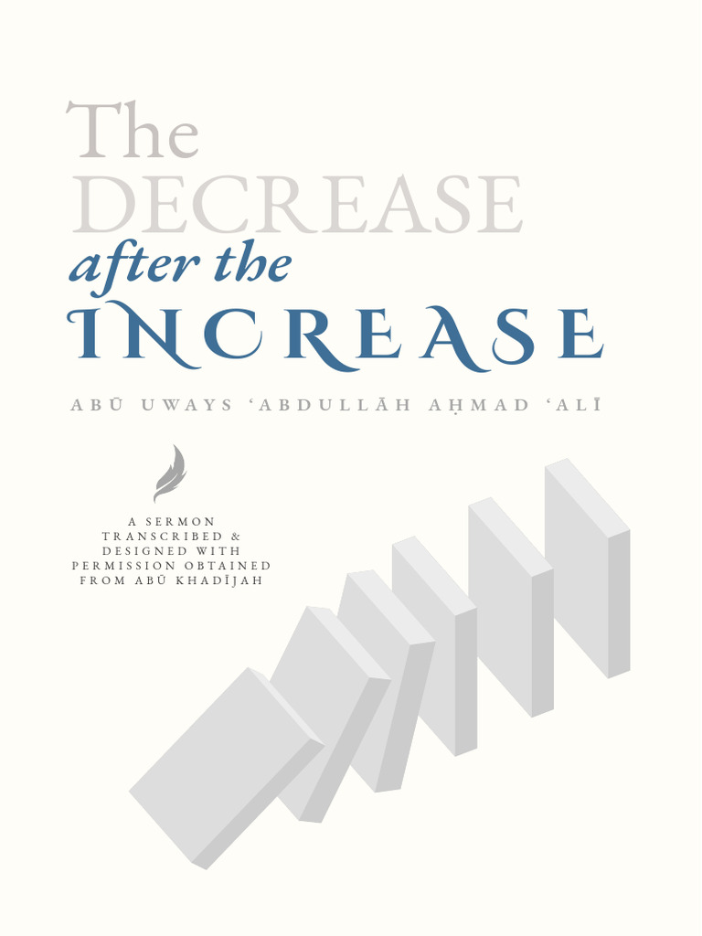 The Decrease After The Increase Abū Uways | PDF | God In Islam | Quran