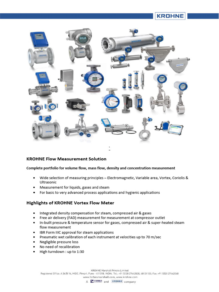 Condensate Flow Meter Proposal - R1 | PDF | Flow Measurement ...