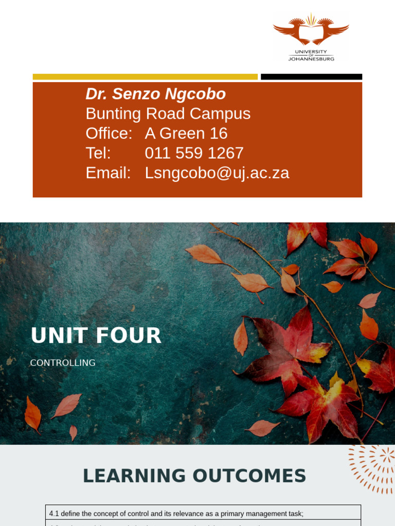 4 UNIT FOUR (Controlling) | PDF | Business | Economies