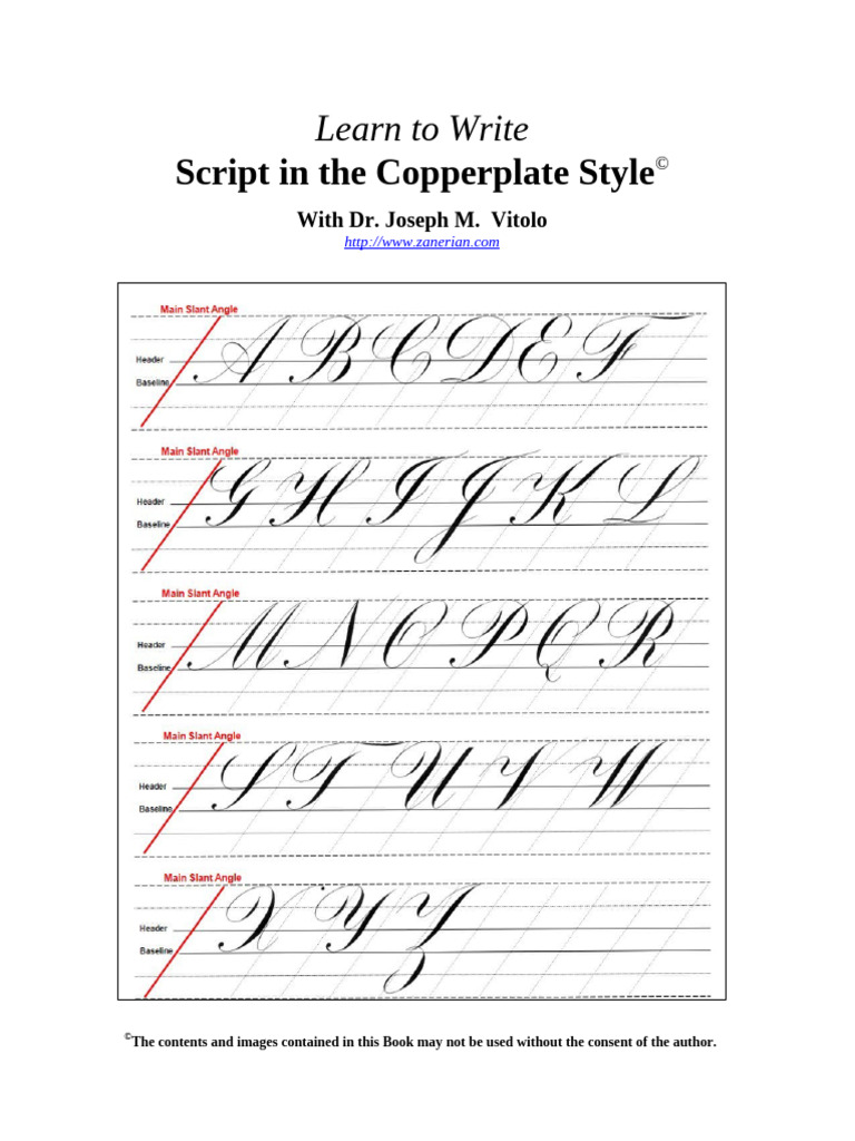 Copperplate Calligraphy Workshop Guide | PDF | Ink